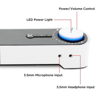 USB Powered Sound Bar Speaker use for all types of headphones,laptops ...