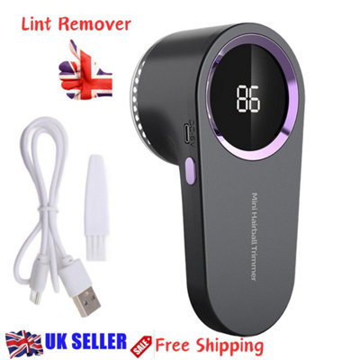 USB Rechargeable Electric Lint Remover Fabric Shaver Bobble Debobbler ...
