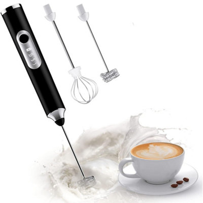 USB Rechargeable Handheld Electric Milk Frother & Drink Mixer Kit with ...