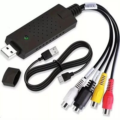 USB Video Capture Card Easy Cap VHS VCR Mini DV Hi8 DVD to Digital ...