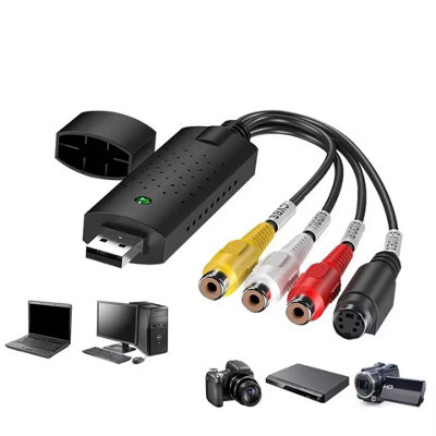 USB Video Capture Card Easy Cap VHS VCR Mini DV Hi8 DVD to Digital ...