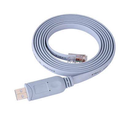USB2.0 Male to RJ45 Male CAT5 Serial Console Flat Cable for Cisco ...