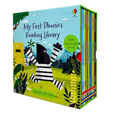 Usborne My First Phonics Reading Library 20 Books Collection Box Set ...