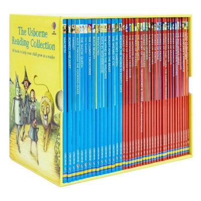 Usborne Young Reading Collection 40 Illustrated Books Box Set Read At ...
