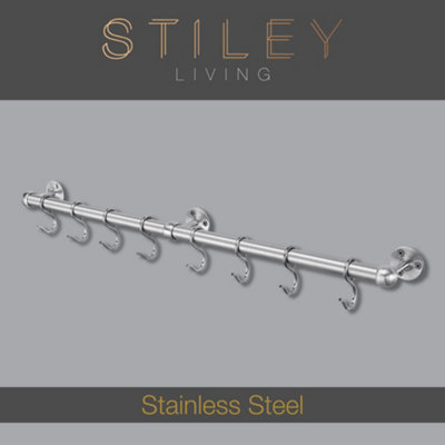 Utensil Rail Kit 19mm X 600mm Stainless Steel