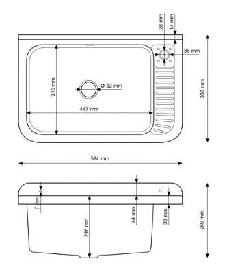 Utility Sink Granitan Negra for Garage, Boiler Room, Laundry with Tap ...