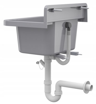 Utility Sink Granitan Paron for Laundry, Garage, Boiler Room with Waste ...