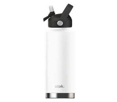 Utoka Atlas Bottle 18oz (518 ml) - Stainless Steel - L3.5 x W3.5 x H10 ...