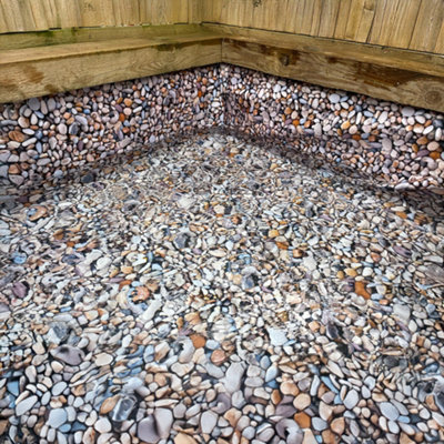 uv stabilised pebble effect garden pond liner for fish and wildlife 5m x6m