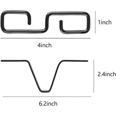 V Mount Rain Chain Hooks for Gutter Downspout Outlets Rain Chain Clips ...