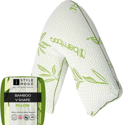 V Shape Memory Foam Bamboo Pillow