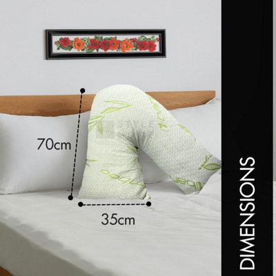 V Shape Memory Foam Bamboo Pillow