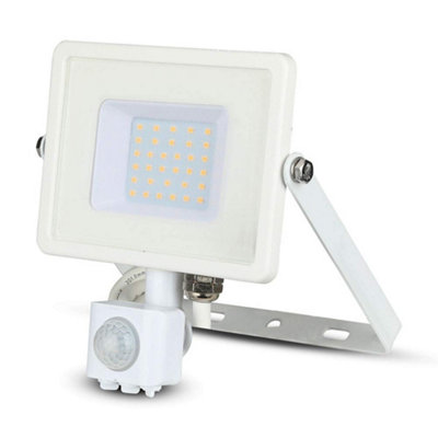 V-TAC 30W LED Headlight with Samsung Chip and Motion Sensor - White ...