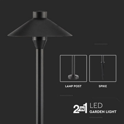 V-TAC Garden Ground Light Black Outdoor with LED Samsung Chip 4000K