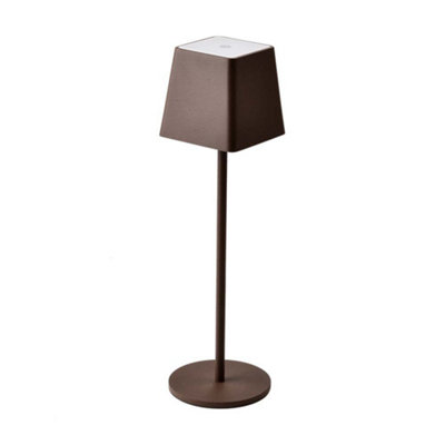 V-TAC Rechargeable Table Lamp Corten Square LED USB Dimmable Light ...