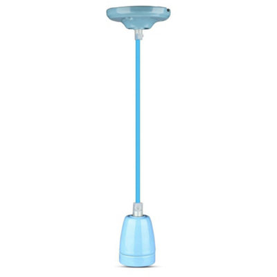V-TAC VT3806 High Frequency Porcelain Lamp E27 Holder Blue (VT-7998)