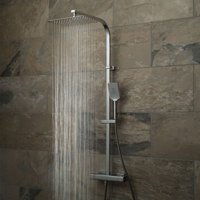 Vado Phase Thermostatic Adjustable Shower Column