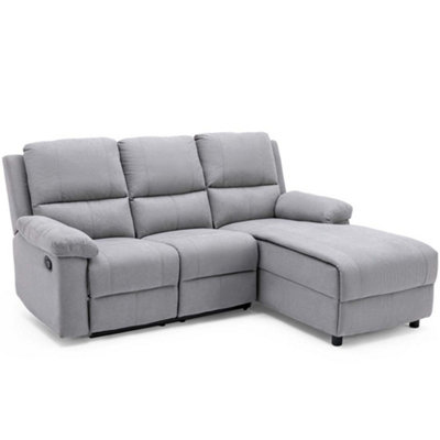 Valencia Fabric Chaise 3 Seater High Back Modern L Shaped Corner Lounge Recliner Sofa