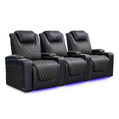 Valencia Oslo Ultimate Luxury Edition Home Theater Seating Row of 3 ...