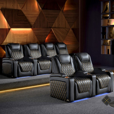 Valencia Oslo Ultimate Luxury Edition Home Theater Seating Row of 3 ...