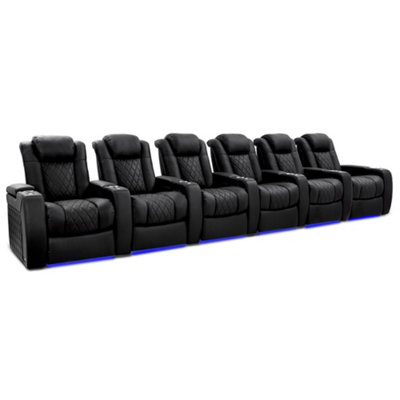 Valencia Tuscany Ultimate Luxury Edition Home Theater Recliner Row of 6 ...