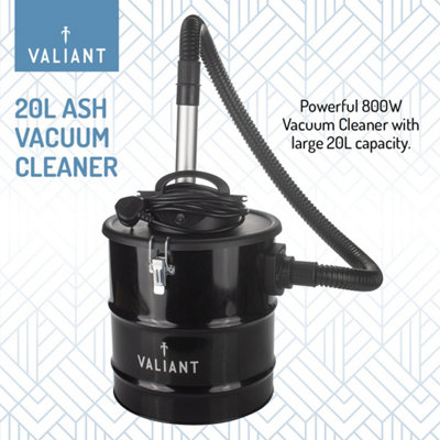 Valiant 800W 20L Ash Vacuum Cleaner with HEPA Filter for Stoves ...