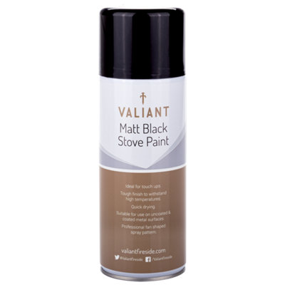 Valiant Heat Resistant Restoration Spray Paint - Matt Black