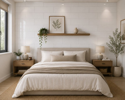 Valmere White Gloss Ceramic Wall Tile (240 Pack - 20 Box - 30m2 ...
