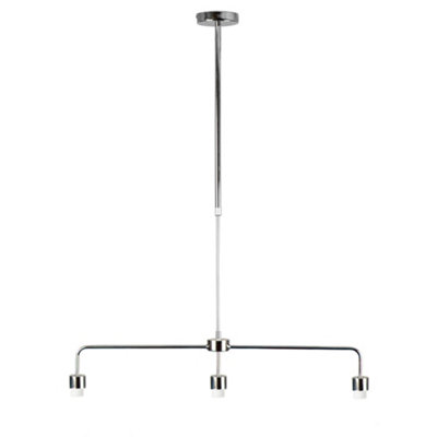 Buy ValueLights 3 Way Polished Chrome Rise And Fall Suspended Over ...