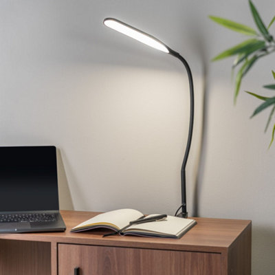 ValueLights Adjustable LED Daylight Desk Lamp with Clamp, Colour Modes ...