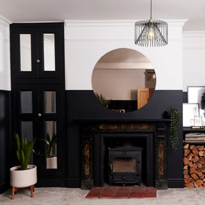 ValueLights Amadeus Modern Black Non Electric Metal Wire Design ...