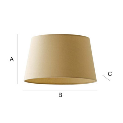 ValueLights Aspen Small Natural Tapered Ceiling Lamp Shade (D)25cm