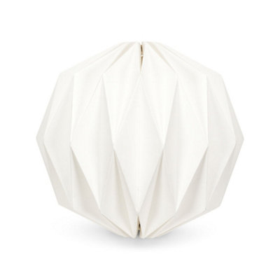 ValueLights Astrid Easy Fit White Origami Paper Fold Ceiling Light Shade