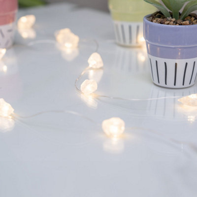ValueLights Battery Operated Natural Crystal Wellness String Lights ...