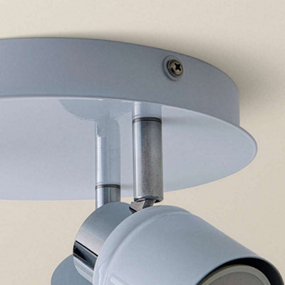 ValueLights Benton White 3 Way Round IP44 Bathroom Ceiling Spotlight ...
