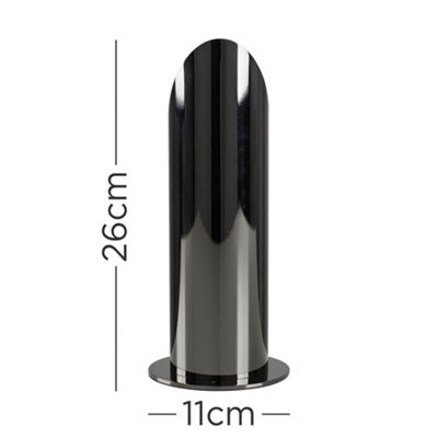 ValueLights Black Chrome Table/Floor Standing Uplighter Wall Wash Lamp ...