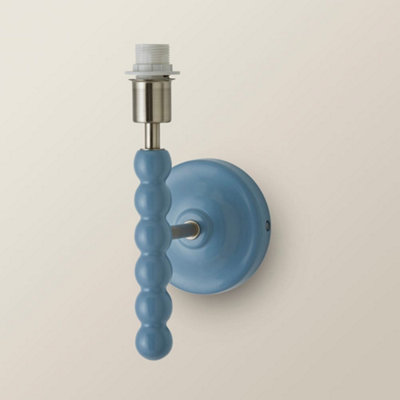 ValueLights Bobbin Powder Blue Wall Light Base