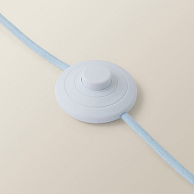 ValueLights Bobbles Powder Blue Bobbin Floor Lamp Base