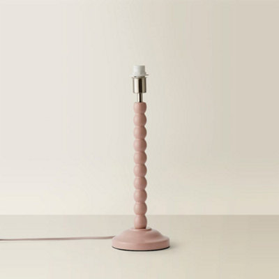 ValueLights Bobbles Rose Pink Bobbin Table Lamp Base
