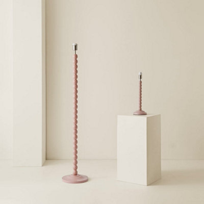 ValueLights Bobbles Rose Pink Bobbin Table Lamp Base