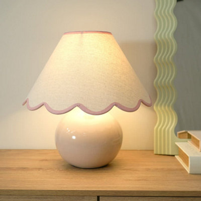 ValueLights Bosco Stone Natural Ceramic Table Lamp Base