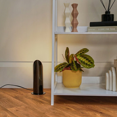 ValueLights Brushed Chrome Table/Floor Standing Uplighter Wall Wash ...