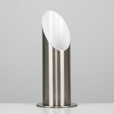 ValueLights Brushed Chrome Table/Floor Standing Uplighter Wall Wash ...