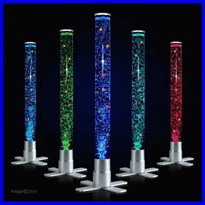 ValueLights Bubble Lamp Colour Changing Sensory Floor Lamp - 60cm