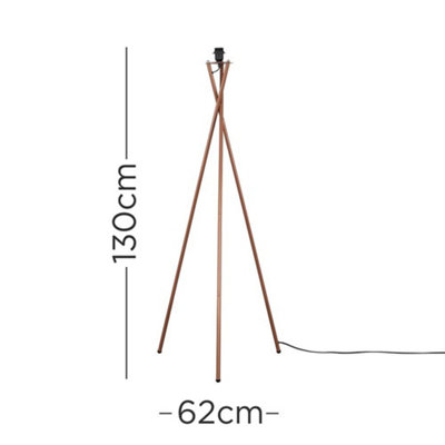 ValueLights Camden Modern Tripod Copper Floor Lamp Base