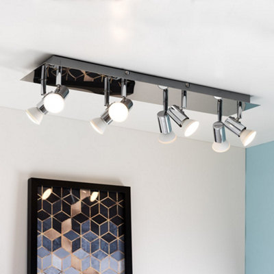 ValueLights Consul Modern Rectangular Chrome Plate 8 Way Adjustable ...