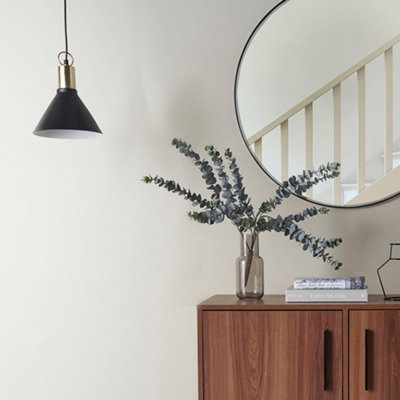 ValueLights Contemporary Black & Brushed Brass Funnel Ceiling Pendant ...