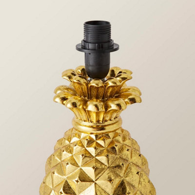 ValueLights Contemporary Pineapple Design Gold Effect Table Lamp Base