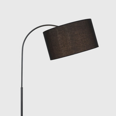 ValueLights Curva Grey Floor Lamp