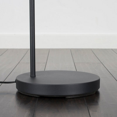 ValueLights Curva Grey Floor Lamp